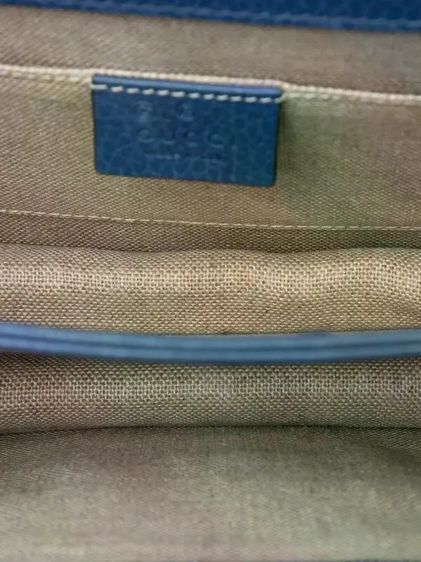 Gucci Calfskin Interlocking G Crossbody Bag - Blue