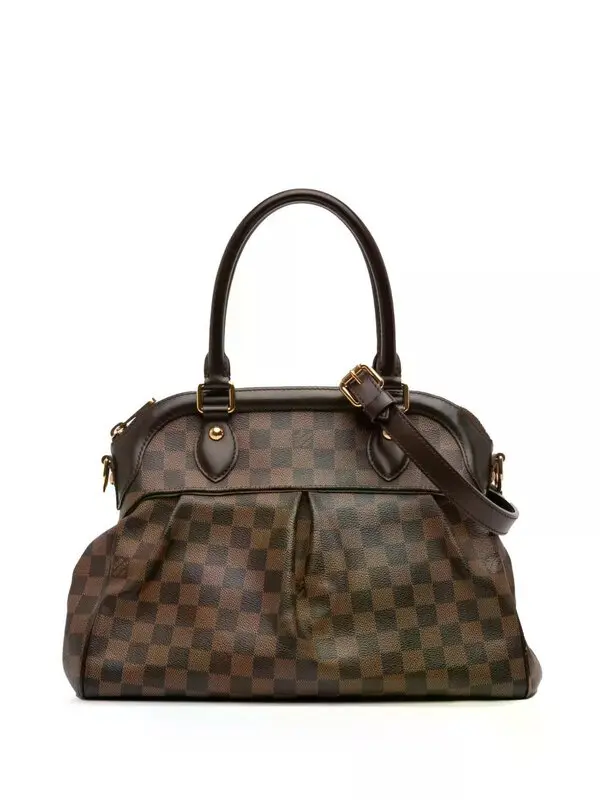 LOUIS VUITTON 2009 Damier Ebene Trevi Pm Satchel - Brown