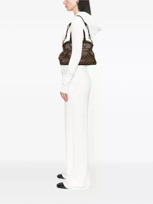 LOUIS VUITTON 2009 Damier Ebene Trevi Pm Satchel - Brown