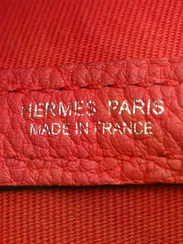 Hermès 2018 Toile And Negonda Garden Party 30 Tote - Red