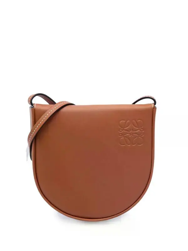 Loewe Small Soft Calfskin Heel Pouch Crossbody Bag - Brown
