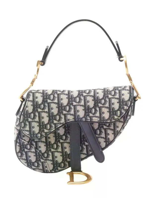 Dior 2010-2026 Mini Oblique Saddle Bag - Brown