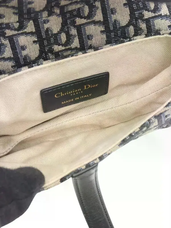 Dior 2010-2026 Mini Oblique Saddle Bag - Brown