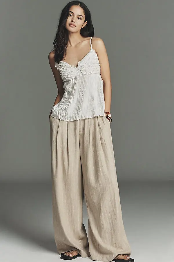 OLLARI Ruffle Tank Top