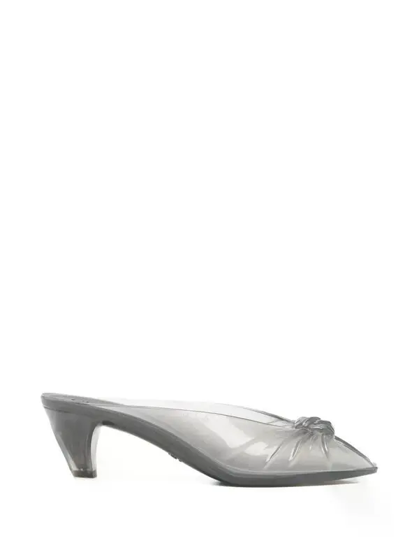 Chloé Jelly Knot-detail Heeled Sandals - White