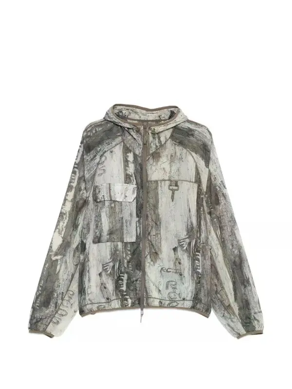 RC OUTDOOR SUPPLY Printed Hooded Jacket - Grey