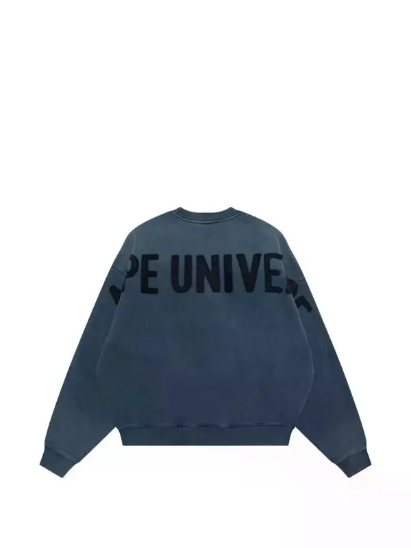AAPE BY *A BATHING APE Logo-applique Crew-neck Sweatshirt - Blue