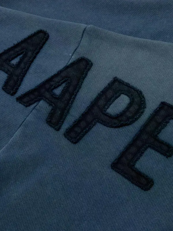 AAPE BY *A BATHING APE Logo-applique Crew-neck Sweatshirt - Blue