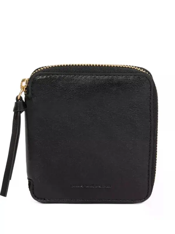 Dries Van Noten Zip Leather Wallet - Black