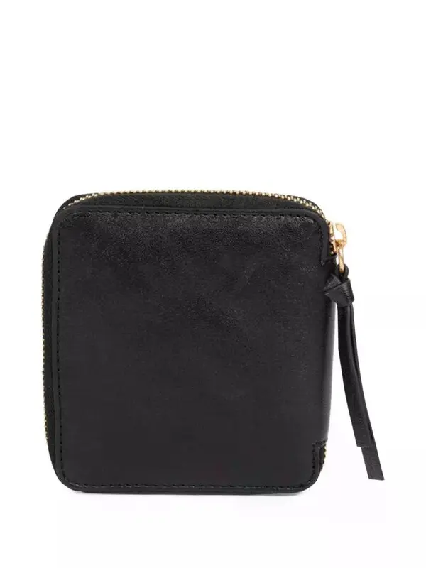 Dries Van Noten Zip Leather Wallet - Black