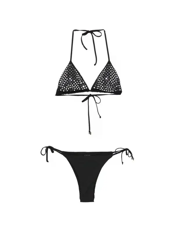 FISICO Stud-embellished Bikini - Black