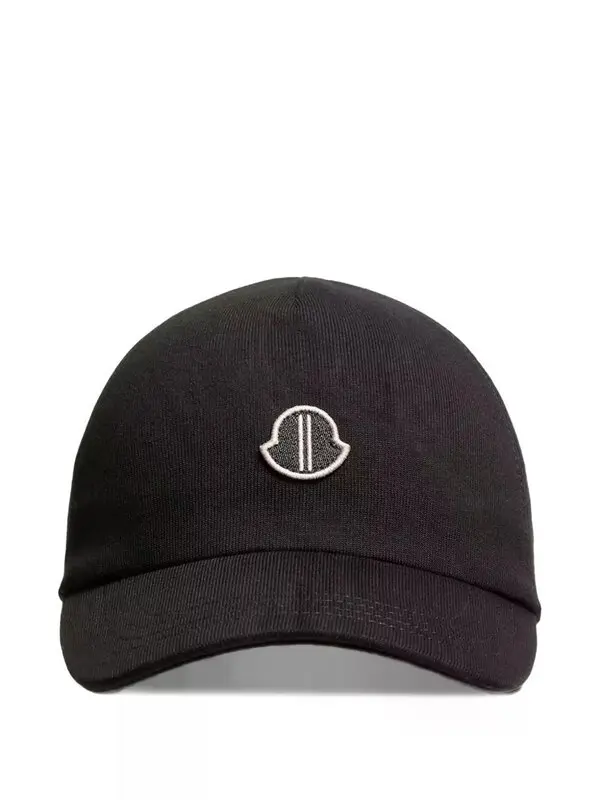 MONCLER + RICK OWENS Logo-appliqué Baseball Cap - Black