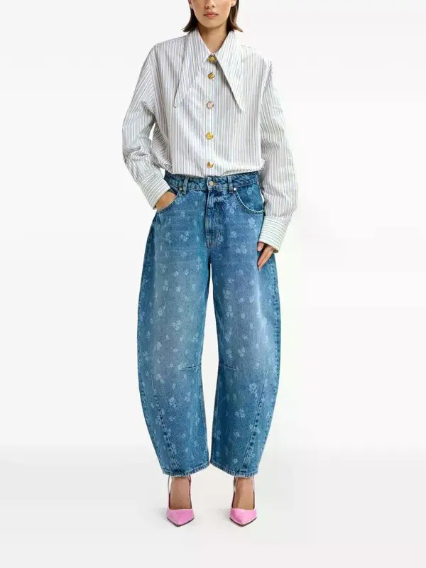 Essentiel Antwerp Floral-print Jeans - Blue