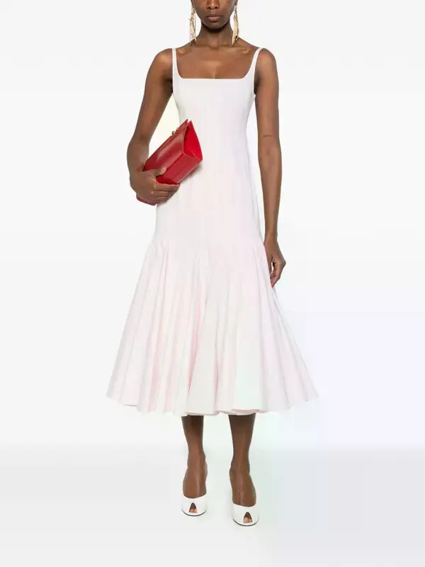 Jacquemus Agave Flared Midi Dress - Pink