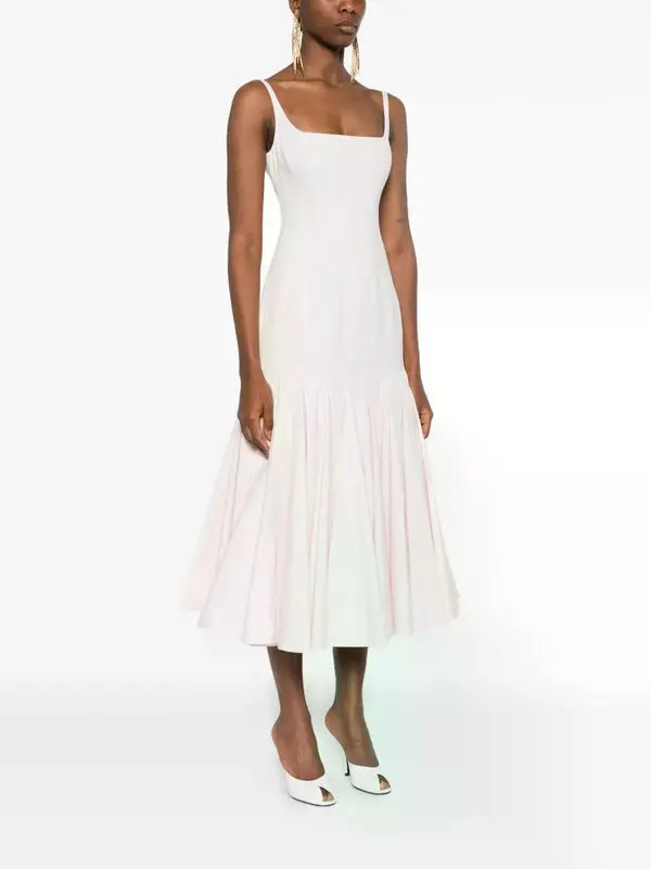 Jacquemus Agave Flared Midi Dress - Pink