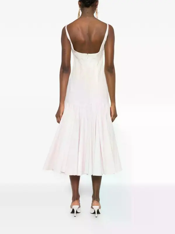 Jacquemus Agave Flared Midi Dress - Pink