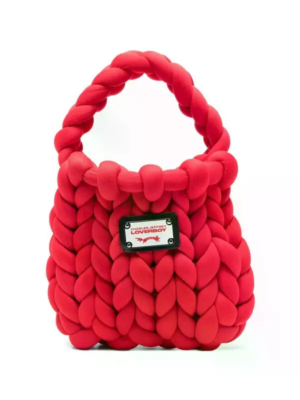 CHARLES JEFFREY Mini Marshmallow Tote Bag - Red