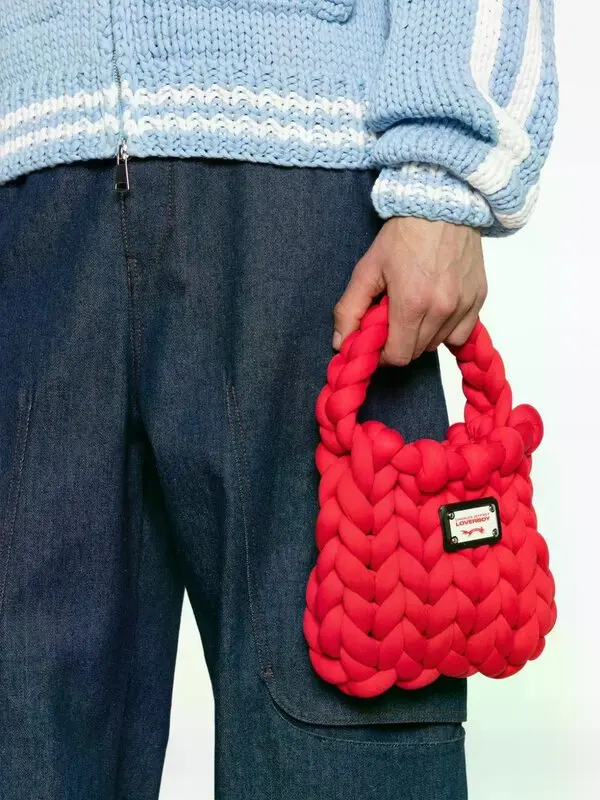 CHARLES JEFFREY Mini Marshmallow Tote Bag - Red