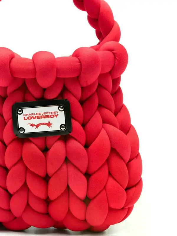 CHARLES JEFFREY Mini Marshmallow Tote Bag - Red