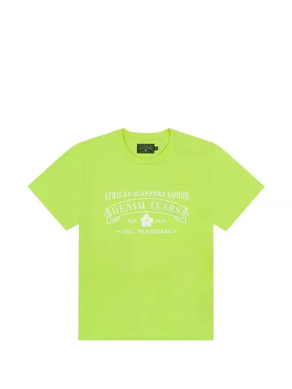 DENIM TEARS Adg Logo-graphic T-shirt - Green
