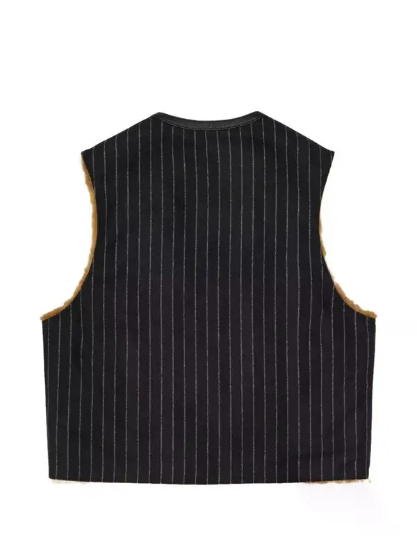 DENIM TEARS Pinstripe Shearling Vest