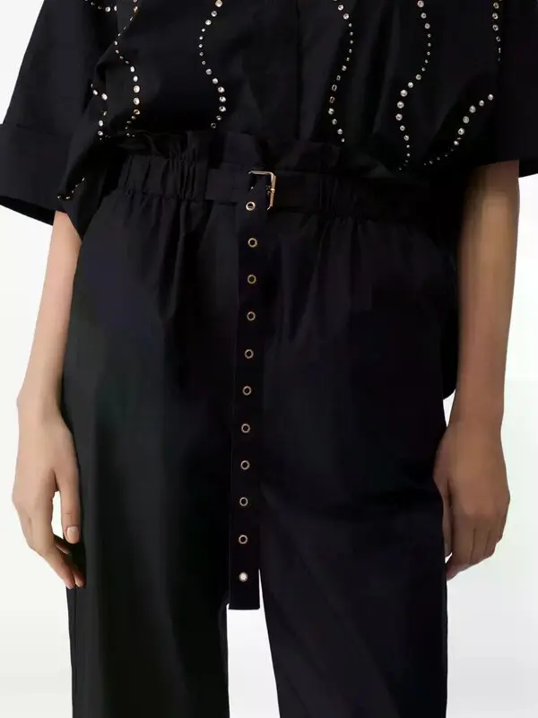 Liu Jo Belted Trousers - Black