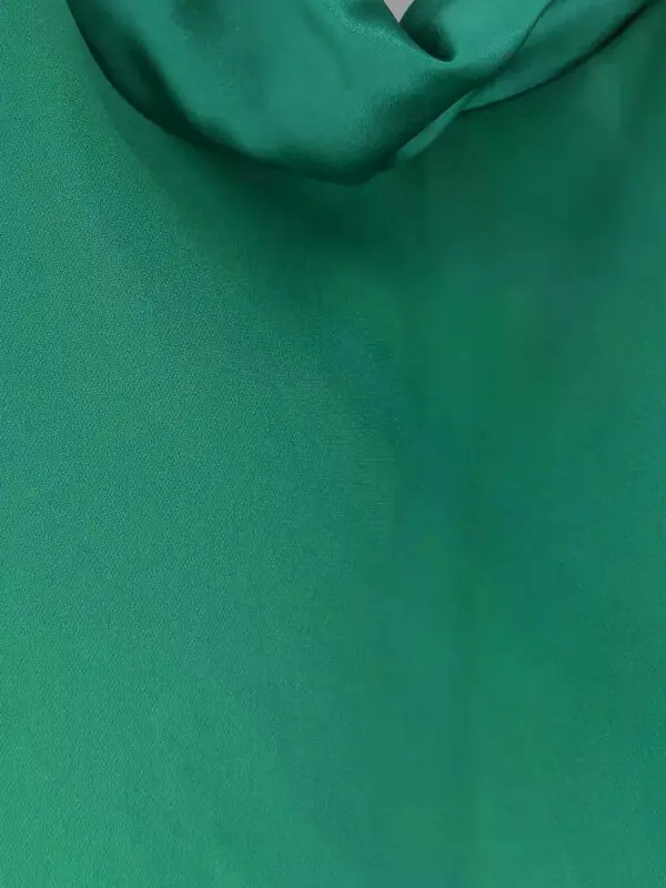 Max Mara Plunging Back Side-slit Dress - Green