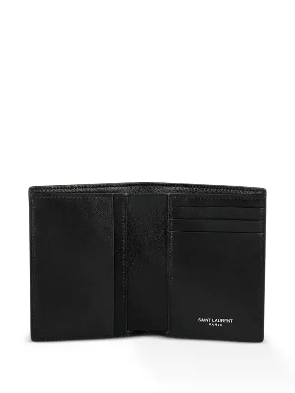Saint Laurent Logo-plaque Leather Wallet