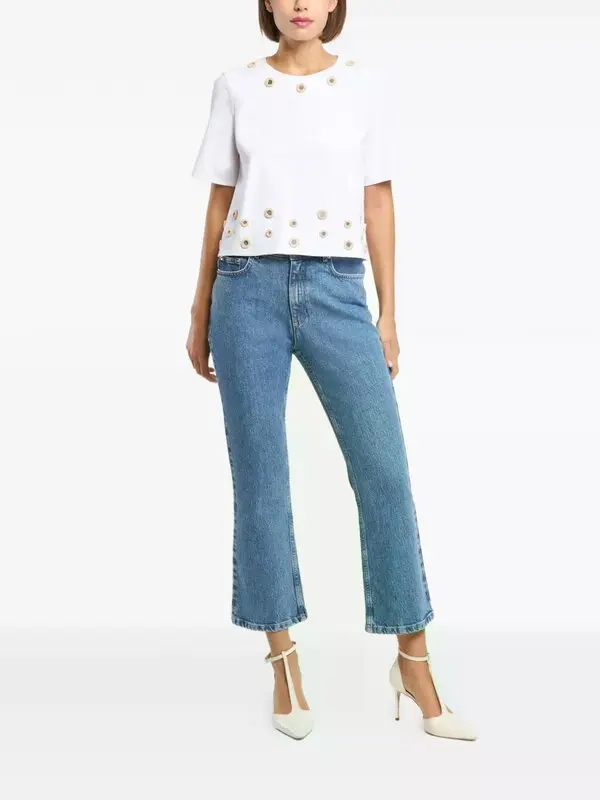 Cinq À Sept Bessy Crochet-embellished T-shirt - White
