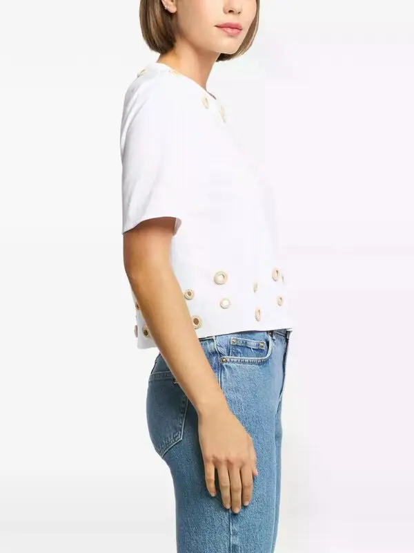 Cinq À Sept Bessy Crochet-embellished T-shirt - White