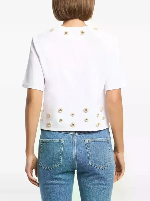 Cinq À Sept Bessy Crochet-embellished T-shirt - White