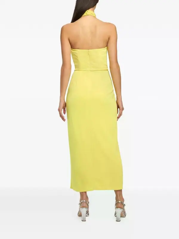 Cinq À Sept Kaily Halterneck Dress - Yellow