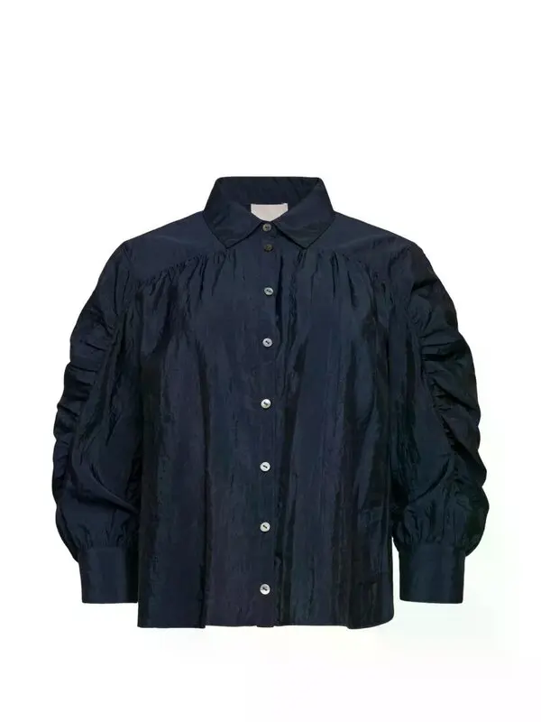 Cinq À Sept Lazo Ruched Shirt