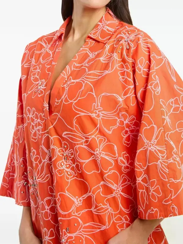 Cinq À Sept Arcia Floral Kaftan Dress