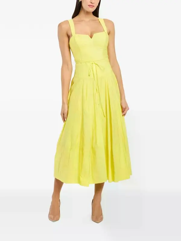 Cinq À Sept Jerome Flared Dress - Yellow