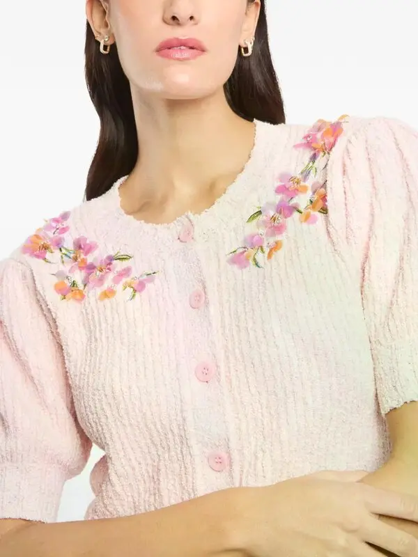 Cinq À Sept Millicent Cropped Cardigan - Pink
