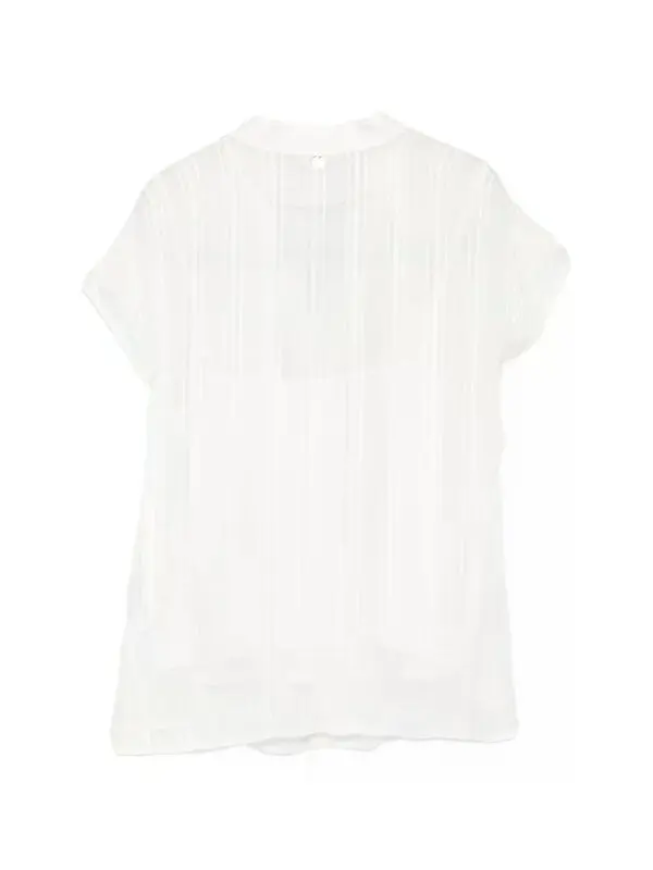 Liu Jo Striped Top With Chain Detail - Neutrals