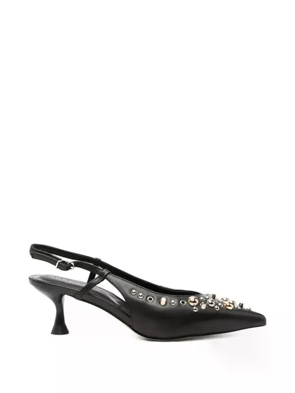 APEPAZZA Stud-embellished Pumps - Black