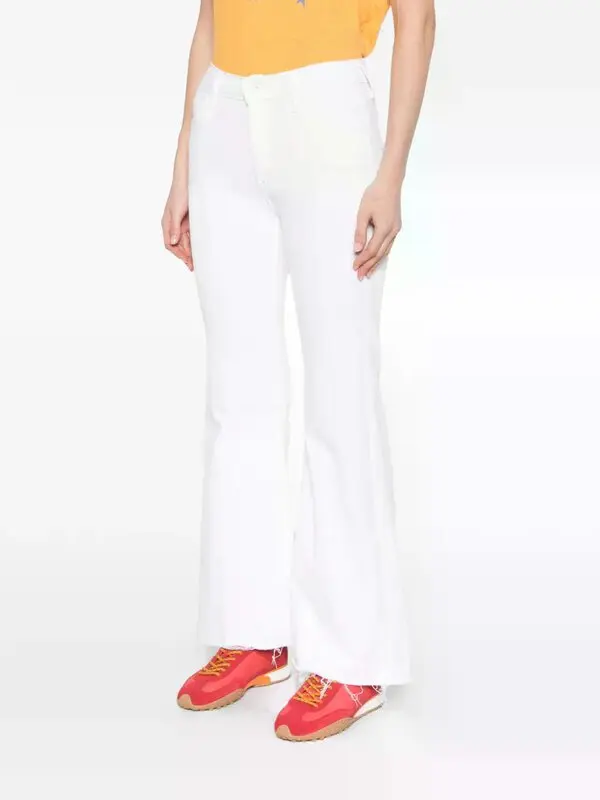 MOTHER Lil Doozy Fray Jeans - White