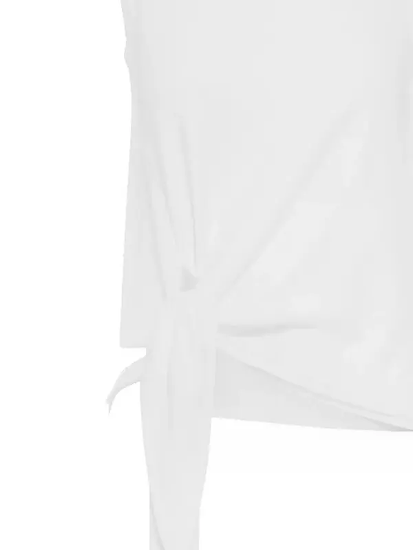 JW Anderson Knotted Hem Cotton Tank Top - White