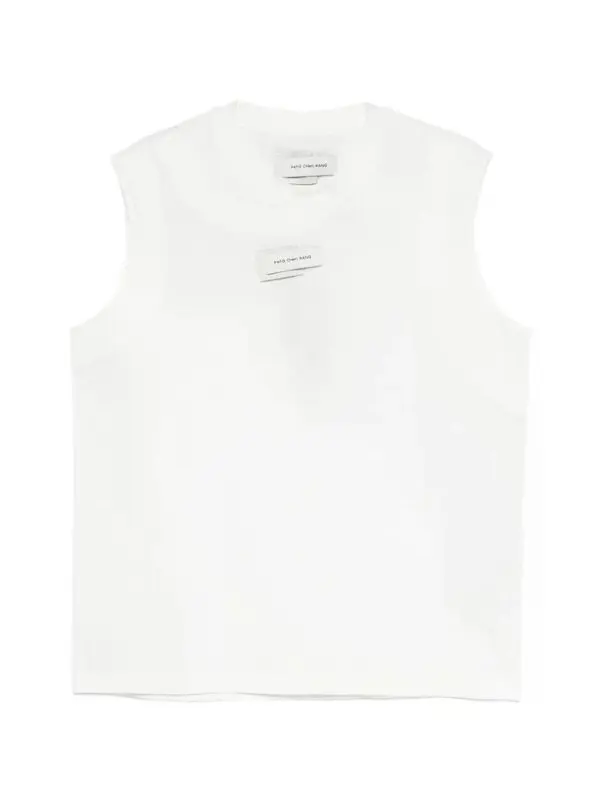 FENG CHEN WANG Logo-patch Vest - White