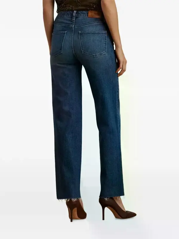 Ralph Lauren Button Jeans With Frayed Hem