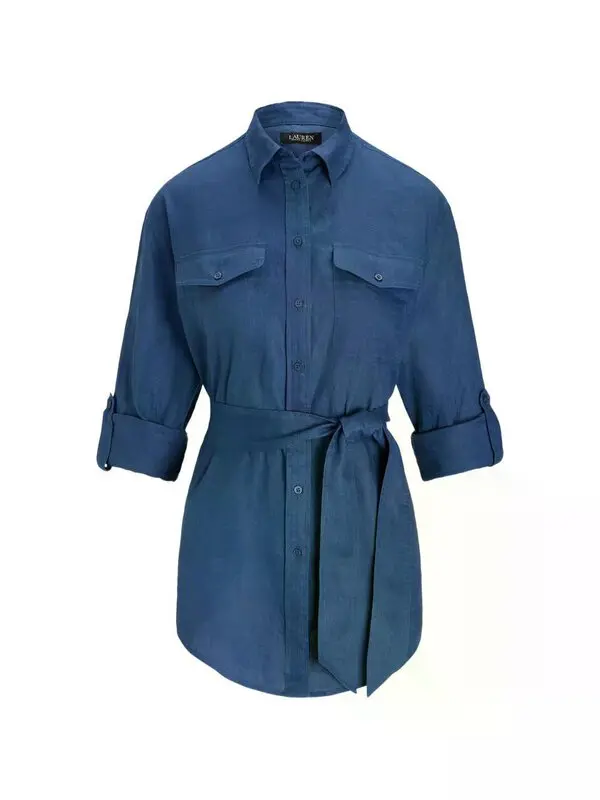 Ralph Lauren Belted Long-sleeve Shirt
