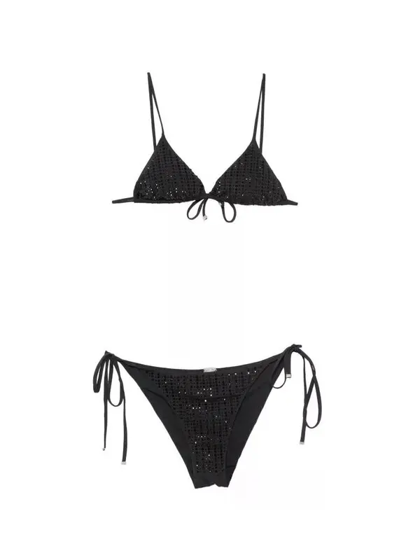 VENUJA Tie-detail Bikini - Black