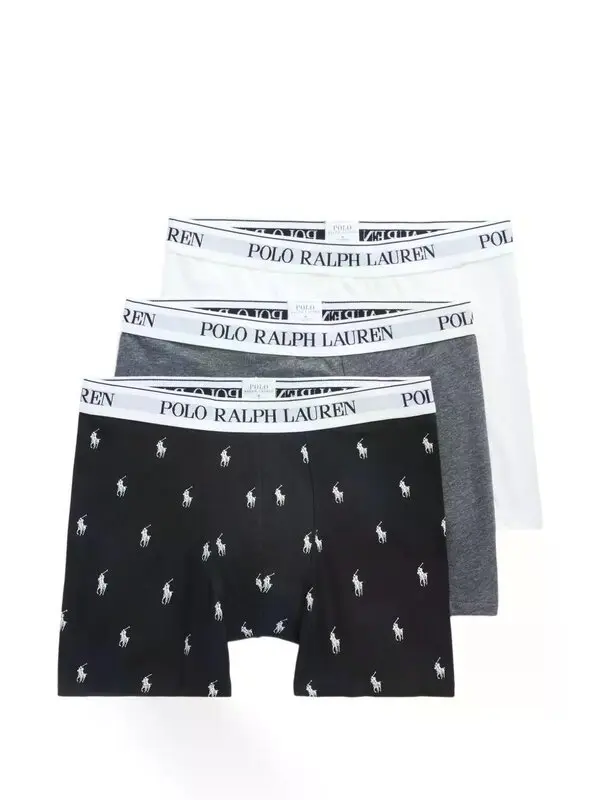 Polo Ralph Lauren Logo-print Boxers Set - Black