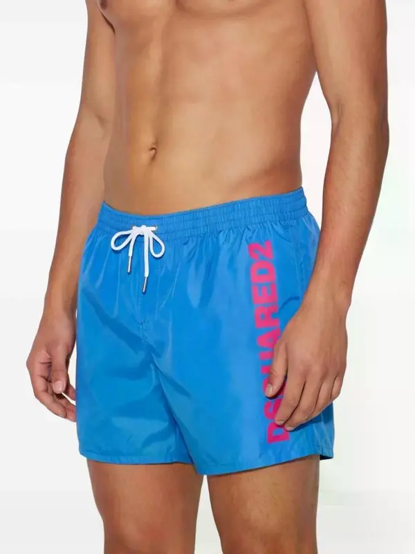 Dsquared2 Logo Swim Shorts - Blue