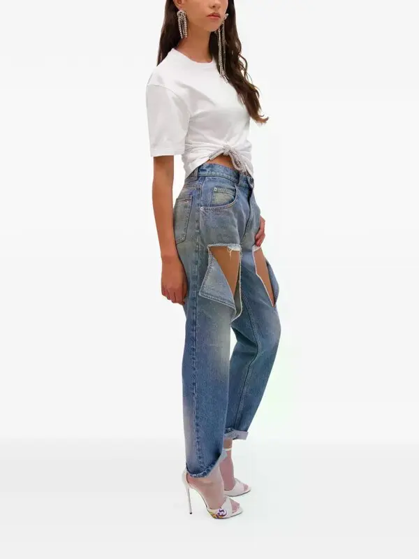 AREA Crystal Knot T-shirt - White