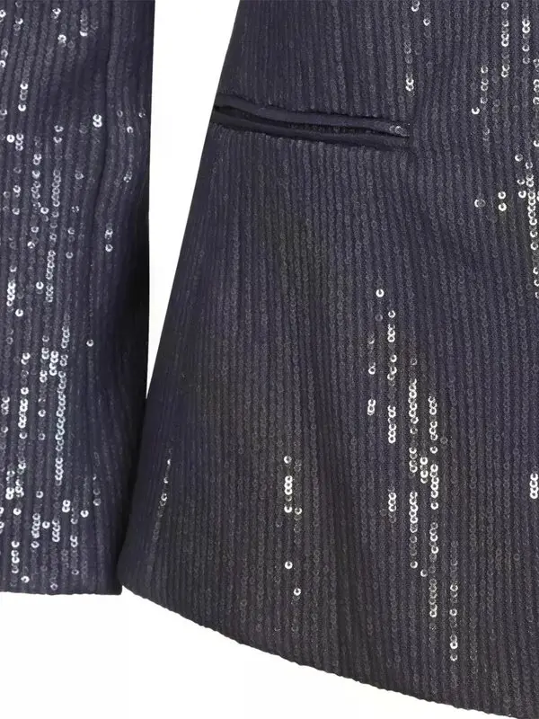 Giorgio Armani Embellished Long-sleeve Jacket - Purple