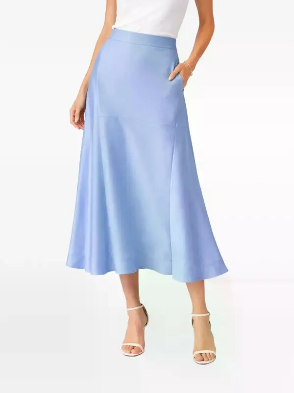 NOUVELLE SILK95FIVE Chamonix Flared Midi Skirt