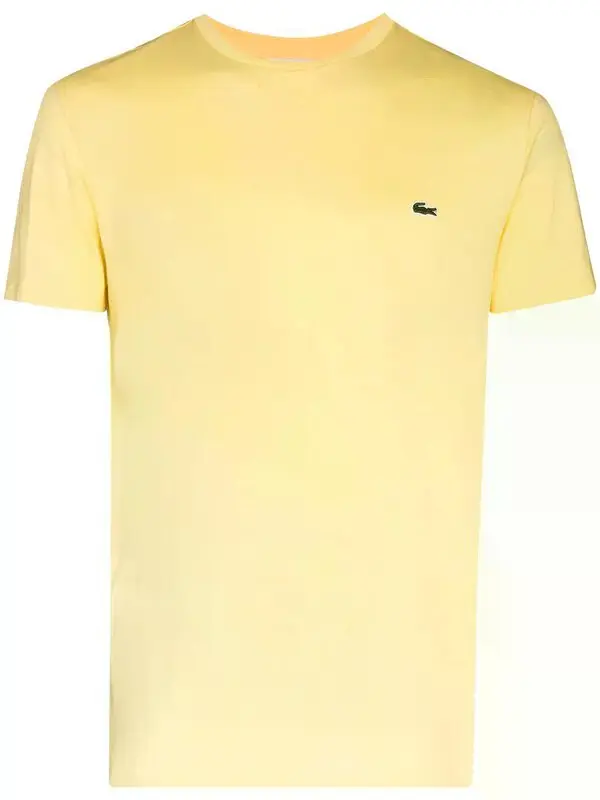 Lacoste Logo-patch Cotton T-shirt - Yellow